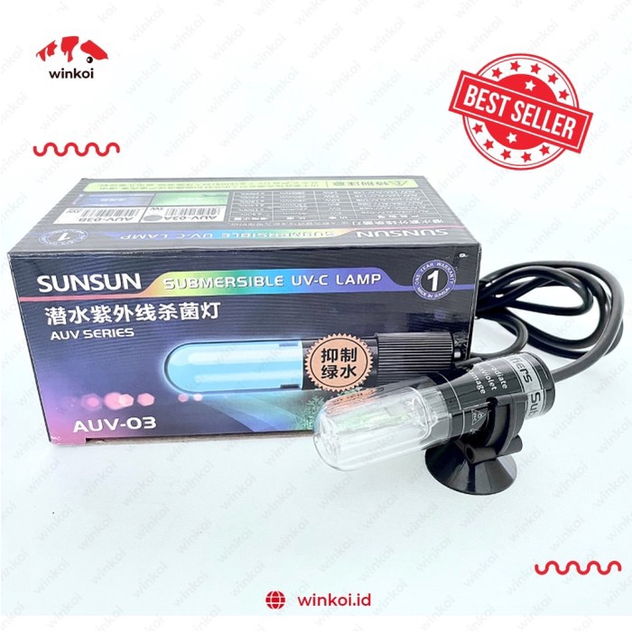 Jual SUNSUN UV C AUV 03A UV LAMP 3 WATT LAMPU UV AQUARIUM IKAN AQUASCAPE | Shopee Indonesia