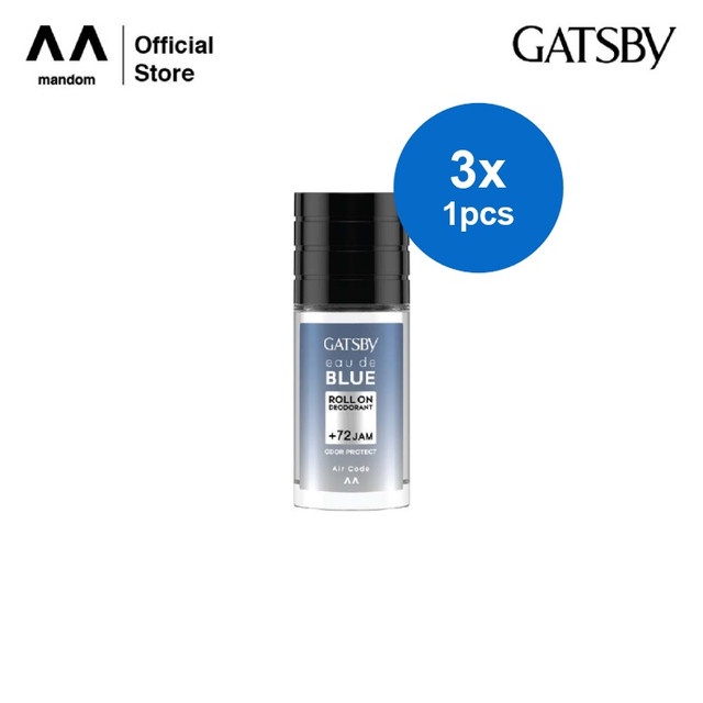 Jual GATSBY Eau De Blue Deodorant Roll On - Air Code (3 pcs) | Shopee ...