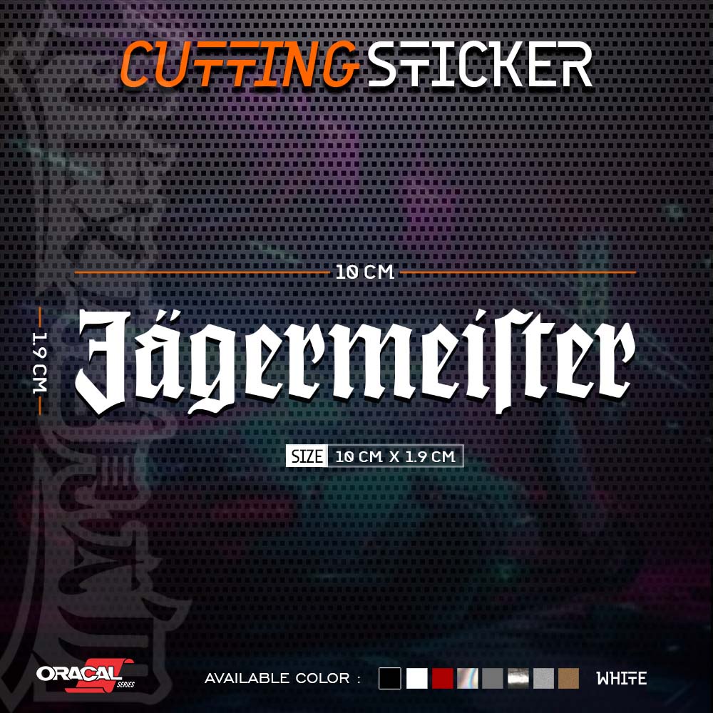 Jual Cutting Sticker JAGERMEISTER Logo | Stiker Cutting Logo ...
