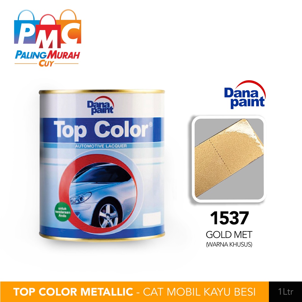 Jual Top Color Metallic 1537 Gold Metallic - Cat Duco | Shopee Indonesia