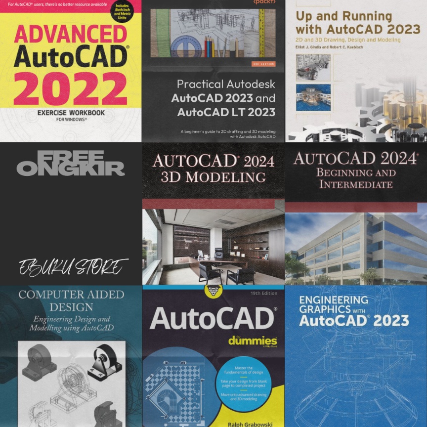 Jual Autocad 2024 3D Modeling Engineering Graphics Design Drawing Autodesk Workbook | Shopee ...