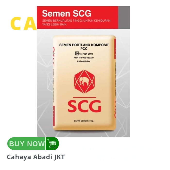 Jual SEMEN SCG SUPERCEMENT 40KG 200SAK | Shopee Indonesia