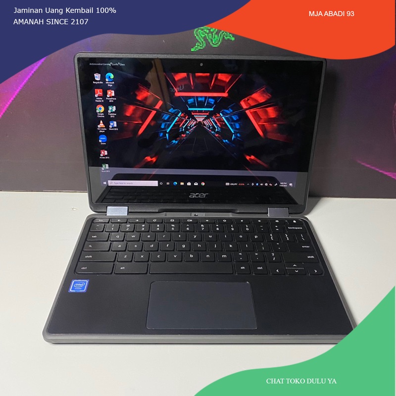 Jual Laptop Acer R751 Celeron N3450 Ram 4/32gb SSD + 128gb SD card Flip ...