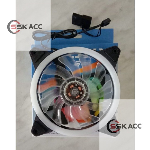 Jual Fan Casing RGB Voxy Kipas Cassing Gaming PC 12cm Biru Merah Hijau ...