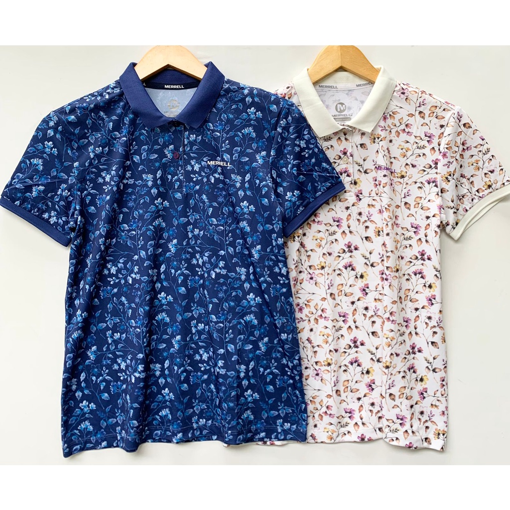 Jual Merrell polo shirt flower printing | Shopee Indonesia