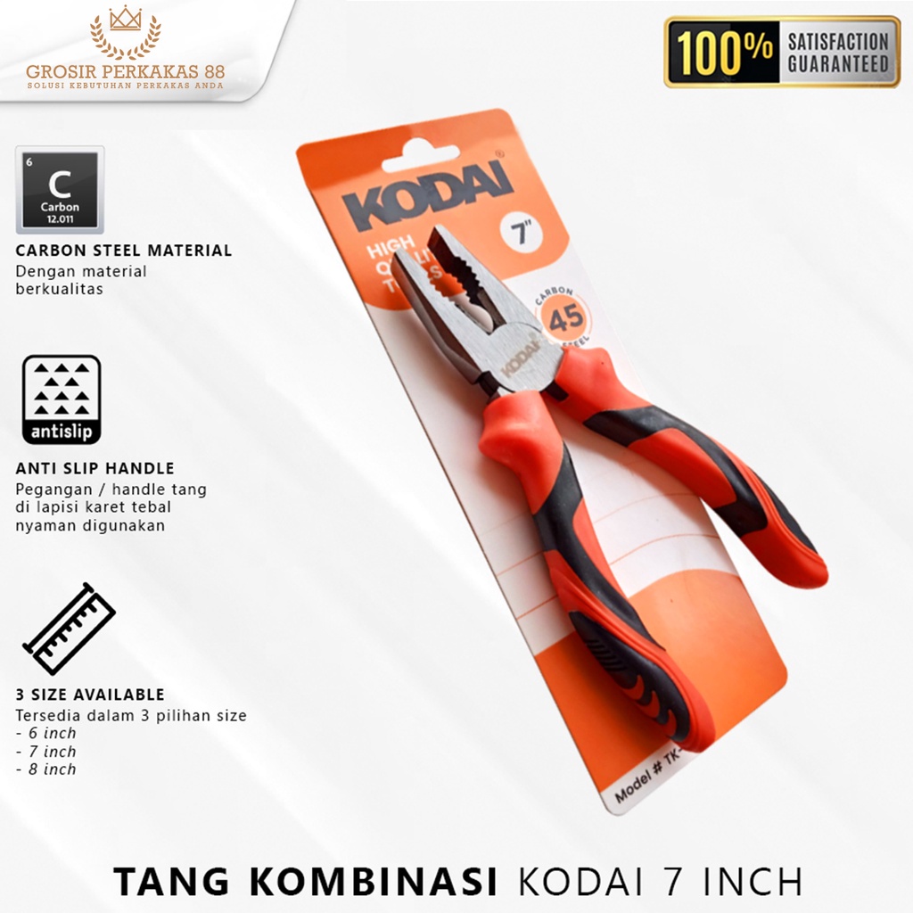 Jual Tang Kombinasi Multifungsi Serbaguna Kodai Peralatan Tukang 6 7 8 ...