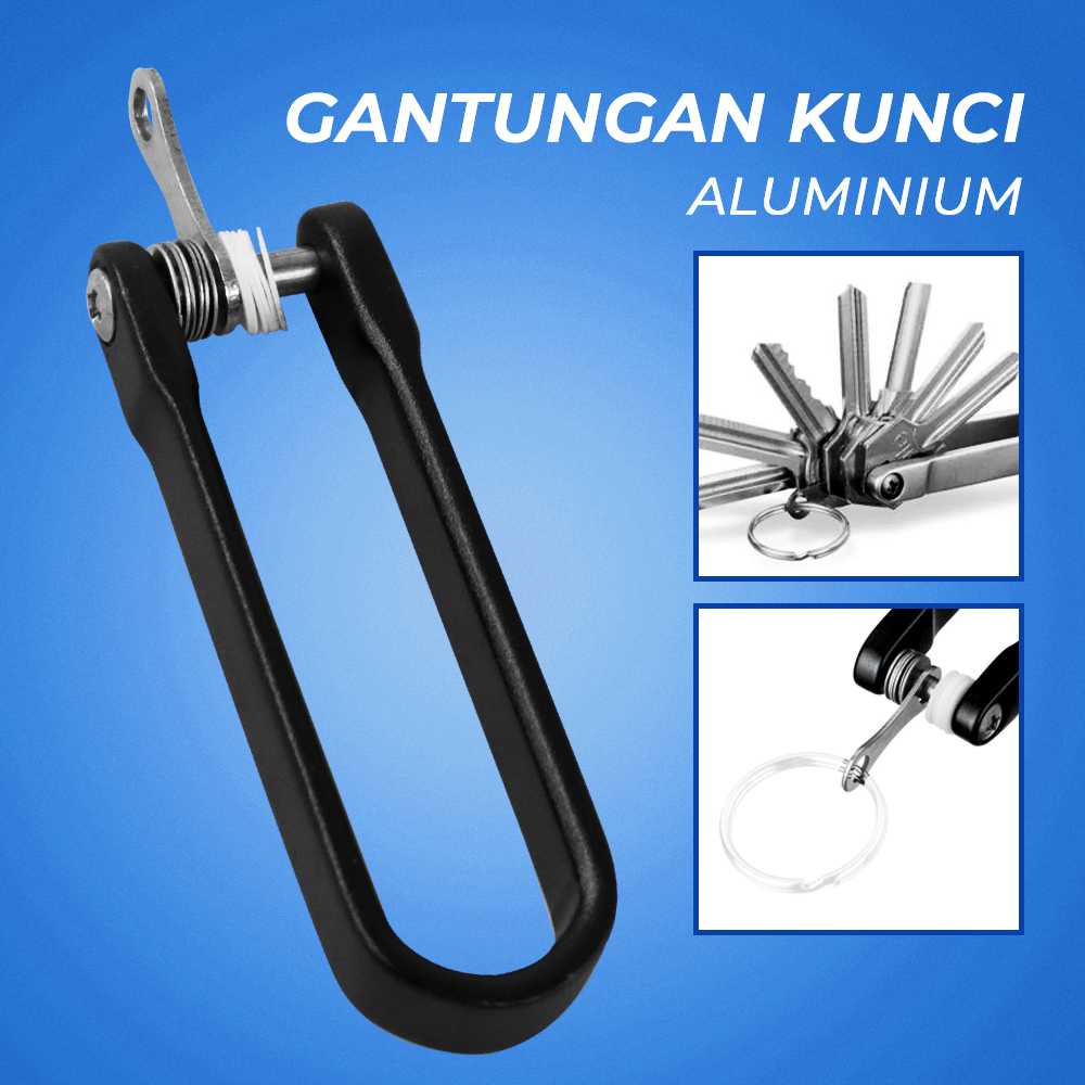 Jual Gantungan Kunci Aluminium U-Shape Key Holder | Shopee Indonesia