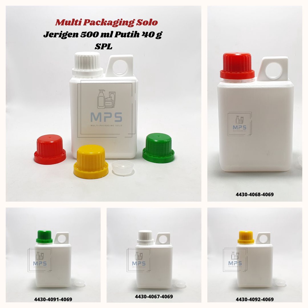 Jual Botol Jerigen 0,5 L Kotak Dof HDPE Neck 30 Set Spl / Jerigen Hdpe ...