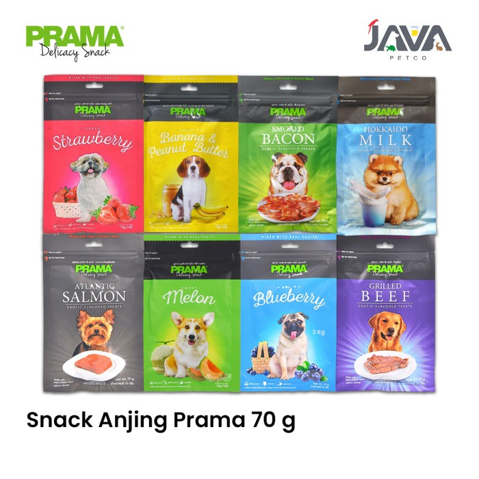 Jual PRAMA Snack Anjing / Makanan Anjing PRAMA 70 gr Dog Snack | Shopee ...