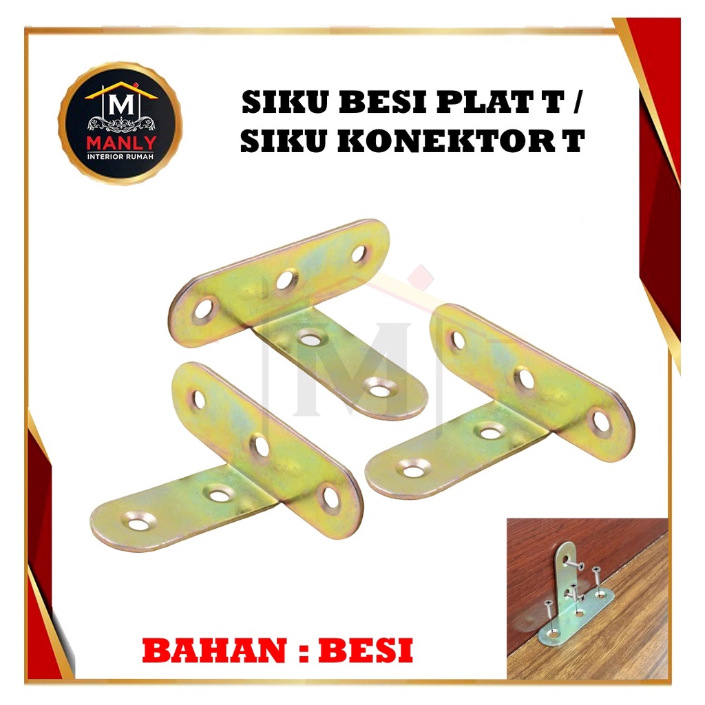 Jual Siku Plat T Konektor Besi Bracket connector | Shopee Indonesia