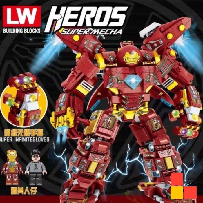 Jual Building Blocks Robot Brick Ironman Super Mecha Mk Armor LW2047A ...