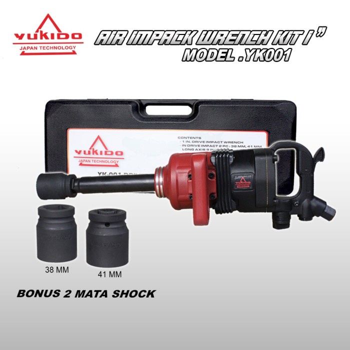Jual AIR IMPACT WRENCH 1" YUKIDO YK-001 - ALAT BUKA BAUT ANGIN 1" YUKIDO JAPAN | Shopee Indonesia