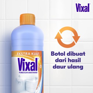 Jual Vixal Pembersih Porselen & Kamar Mandi HCl Anti Kerak Bandel Ekstra Kuat 750 mL x2 | Shopee ...