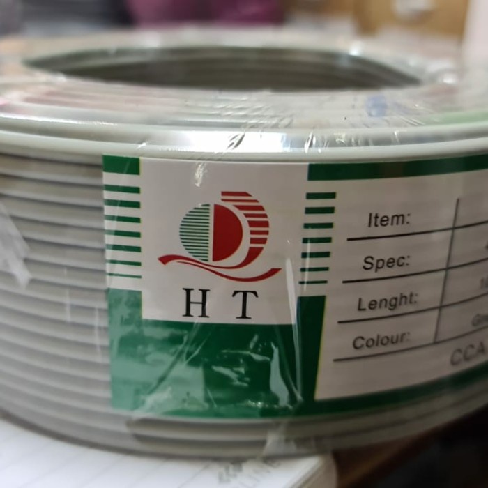 Jual KABEL TELEPON INDOOR HT 2 PAIR ISI 4 PANJANG 100 METER | Shopee ...