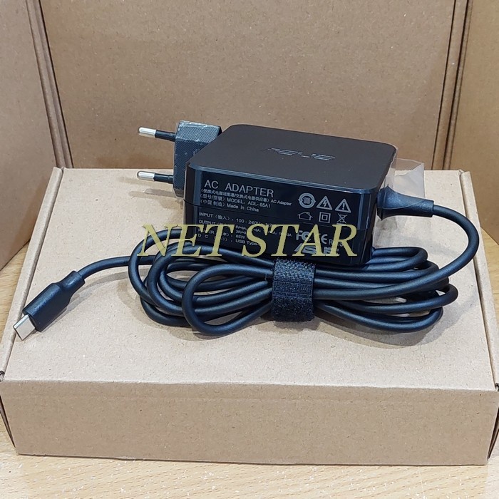 Jual Adaptor Charger Laptop ASUS 20V - 3.25A 65W Colokan USB Type C -NS ...