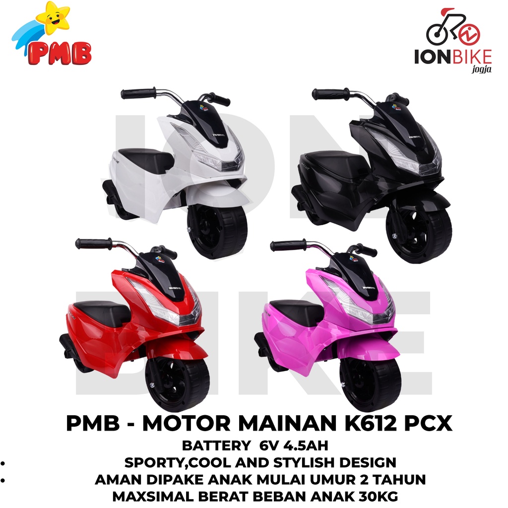 Jual Mainan Anak Motor PMB K612 PCX Dorong Balance Bike CBR Scoopy Raid ...