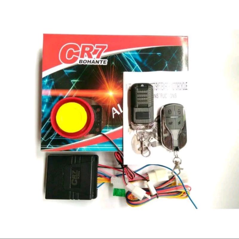 Jual REMOT ALARM MOTOR SYSTEM CR 7 / REMOT STARTER ALARM ANTI MALING CR 7 | Shopee Indonesia
