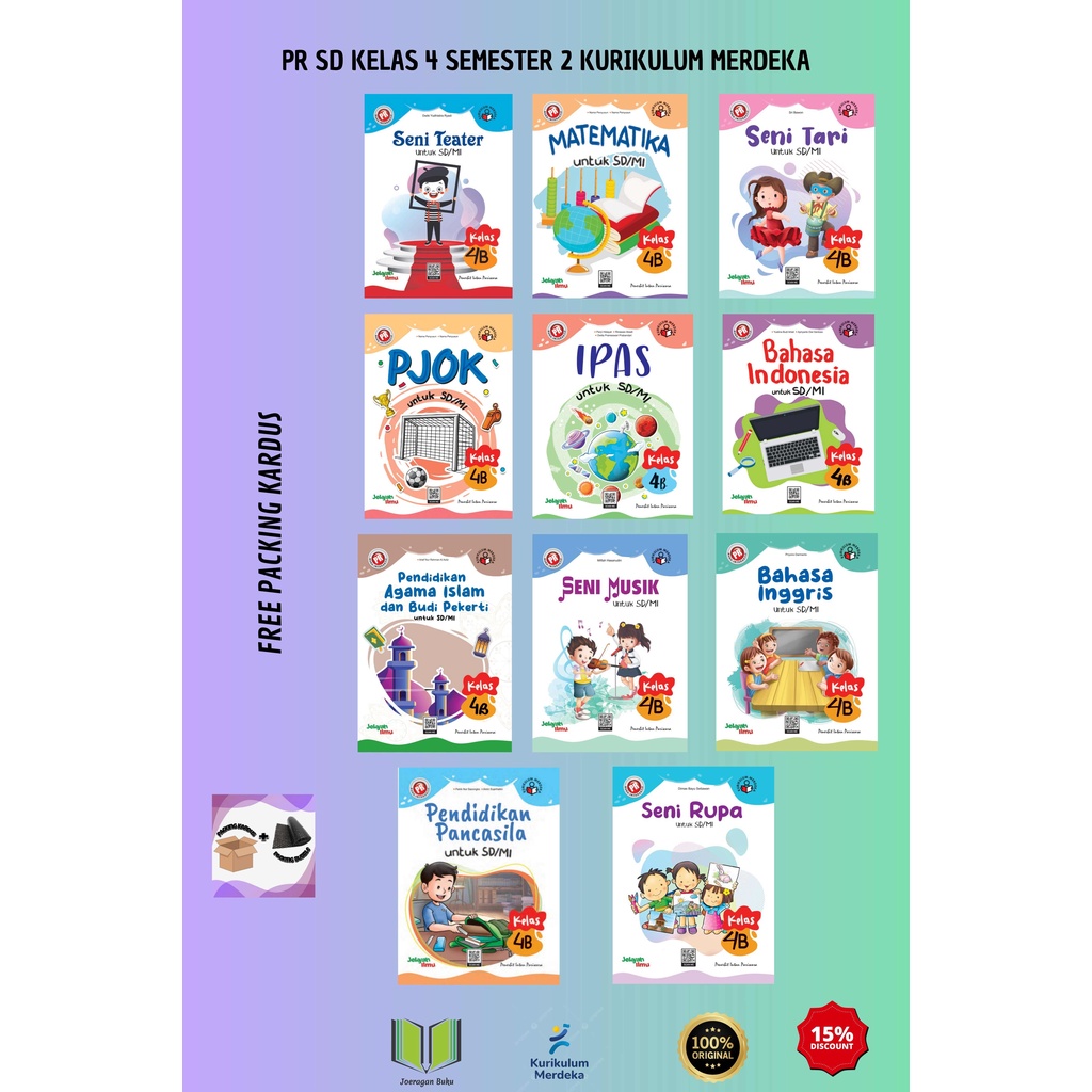 Jual Buku PR/LKS interaktif SD Kelas 4 Semester 2 Kurikulum Merdeka Tahun 2024 Penerbit Intan ...
