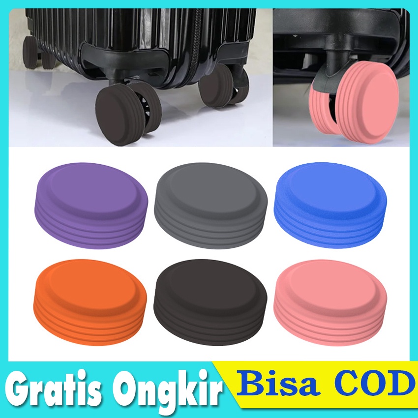 Jual 8pcs Full Cover Pelindung Roda Koper Silikon Universal Luggage ...