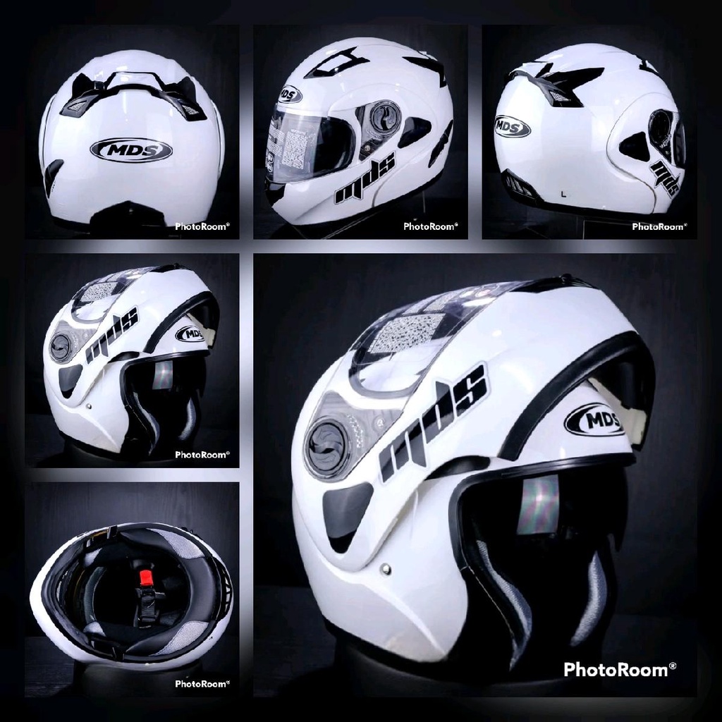 Jual HELM MDS PRO RIDER MODULAR BISA FULL FACE DAN HALF FACE | Shopee ...