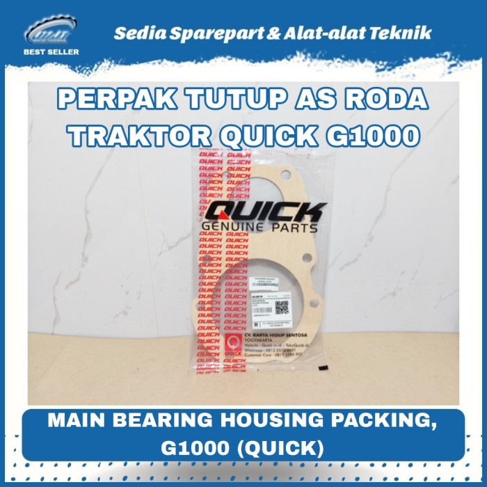 Jual PERPAK TUTUP AS RODA TRAKTOR QUICK G1000 MAIN BEARING HOUSING ...
