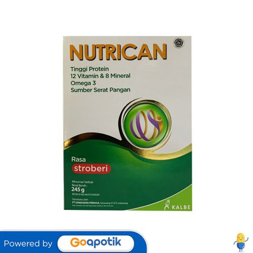 Jual Nutrican Rasa Strawberry Powder 245 Gram Box | Shopee Indonesia