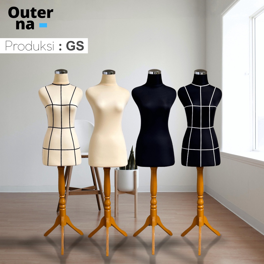 Jual Manekin Wanita Lapis Busa Tutup Besi Dressmaker - Patung Baju Dm ...
