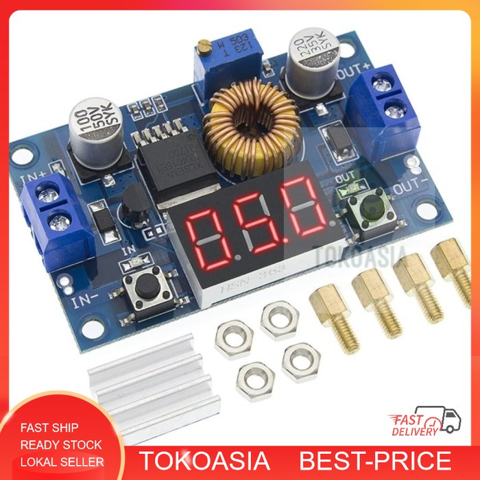 Jual Step Down 5A High Power 75W Volt MeterDisplay heatsink DC to DC XL4015 | Shopee Indonesia