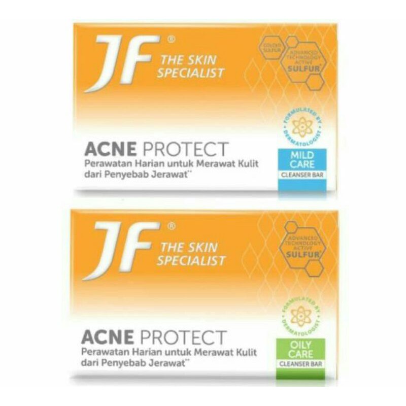 Jual Jf Sulfur Anti Acne Protect Oily Care/Mild Care 90g Batang ...