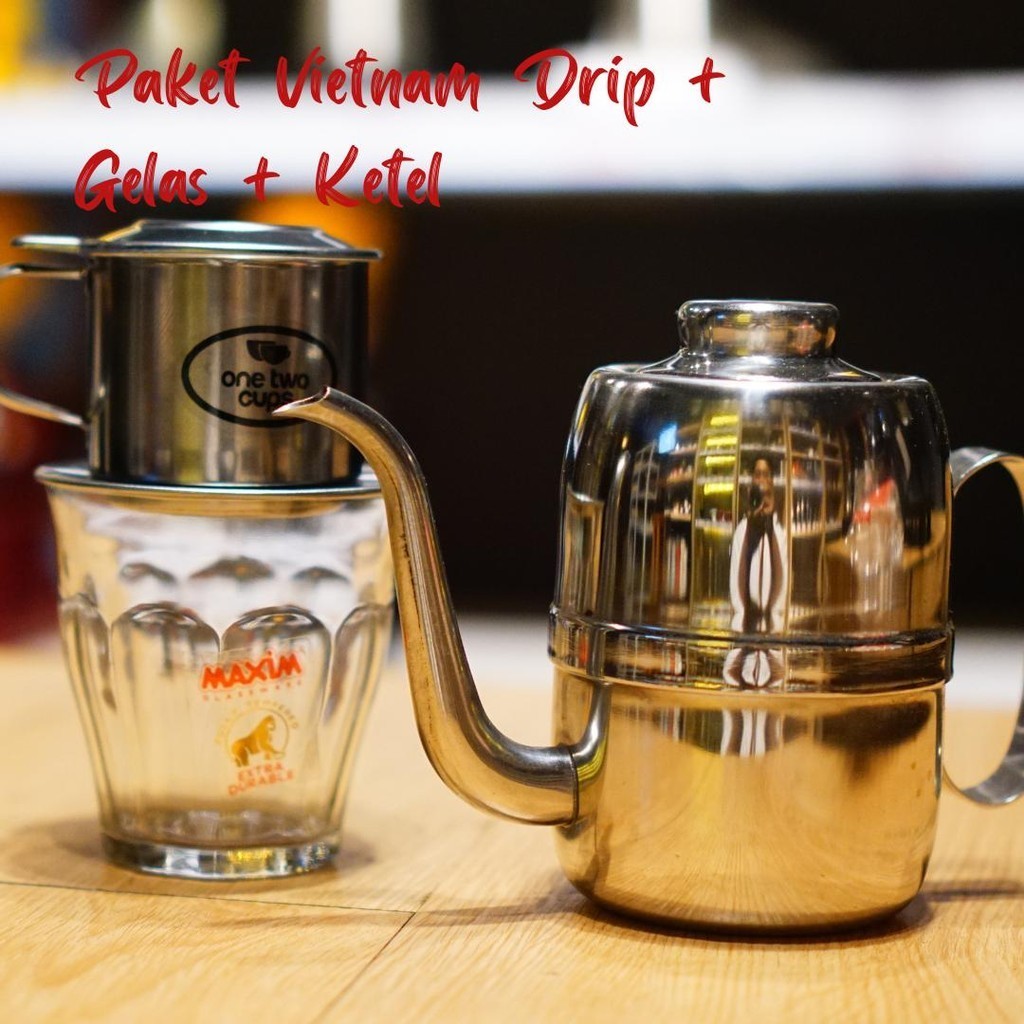 Jual Paket Vietnam Drip + Gelas + Ketel | Shopee Indonesia