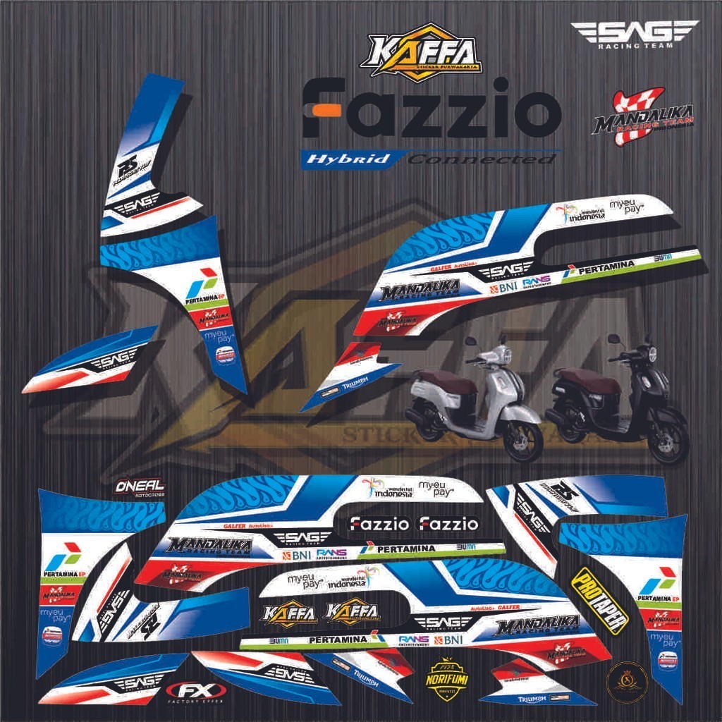 Jual VARIASI LIS STIKER STRIPING FAZZIO / STIKER MOTOR FAZZIO / VARIASI MOTOR NEW FAZZIO 2022 ...