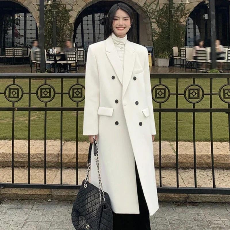 Jual Blazer Wanita Korea Style Premium / Long Coat Wanita Musim Dingin ...