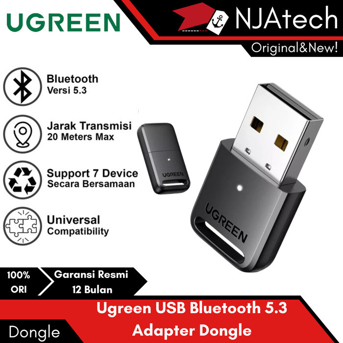 Jual UGREEN USB Bluetooth 5.3 Adapter Transmitter Receiver Dongle PC 90225 | Shopee Indonesia
