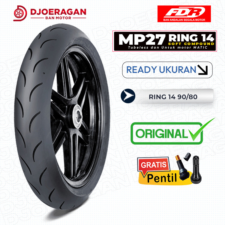 Jual SEPASANG / SATUAN BAN MOTOR MATIC FDR MP27 Ring 14 90/80 ...