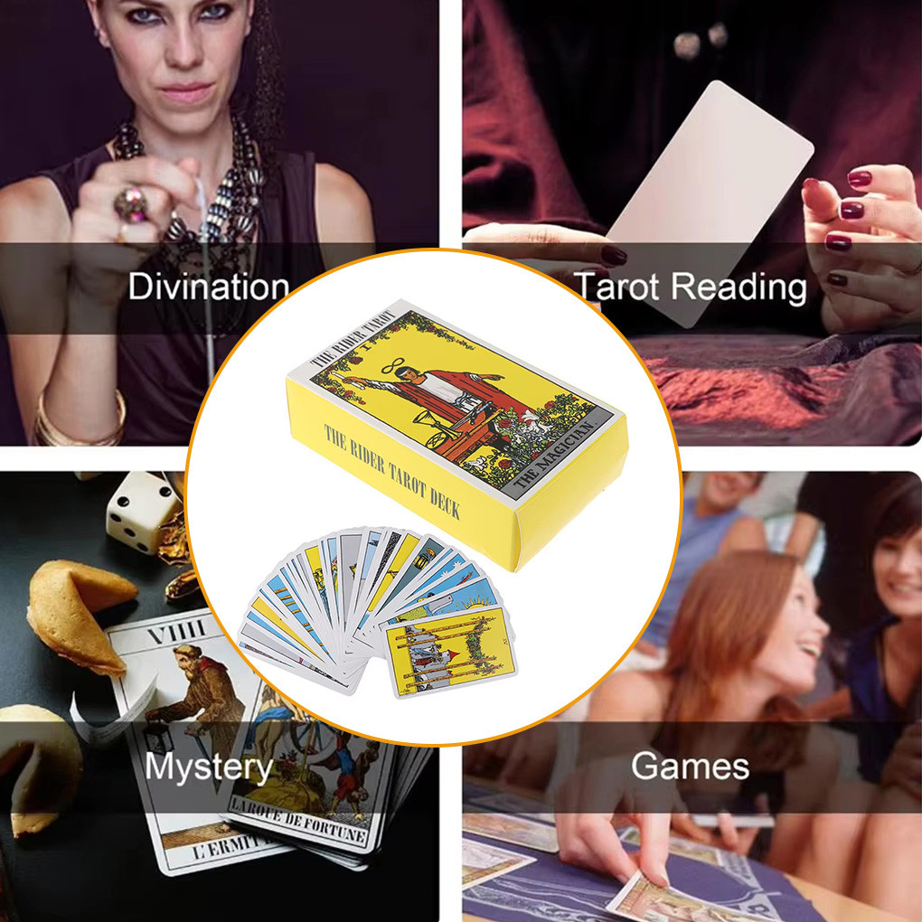 Jual Kartu Tarot Bahasa Indonesia Tarot Card Deck Alat Sulap Rider ...