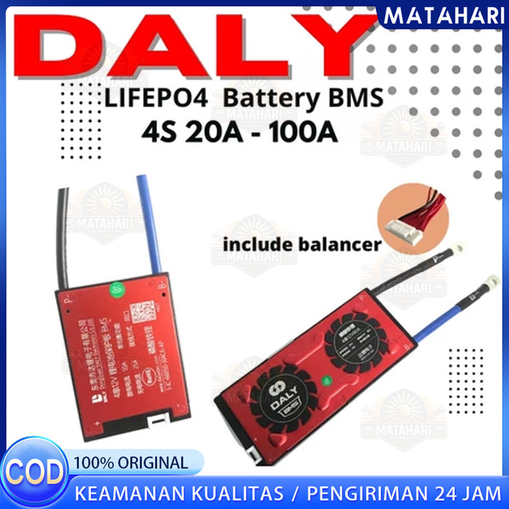 Jual Smart BMS Daly Lifepo4 4S 8S 15S 16S 20S 24S 60A 100A 200A Baterai Lifepo4 | Shopee Indonesia