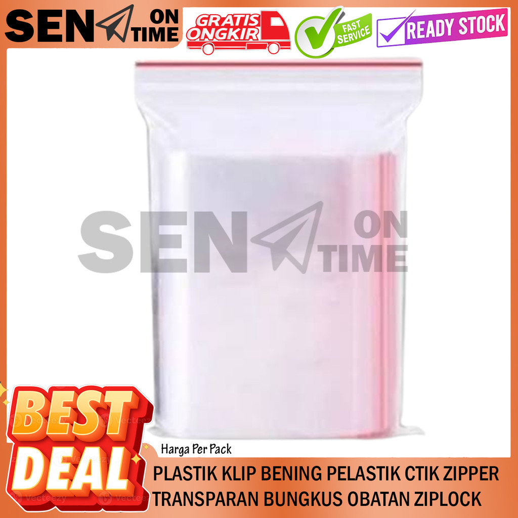 Jual Plastik Klip Ukuran 30x40 Banyak 50 100 Lbr Ctik Pelastik Obat ...