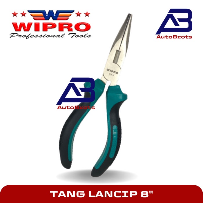 Jual WIPRO Tang Lancip 8 INCH CR-V / Tang Cucut / Long Nose Pliers 8 ...