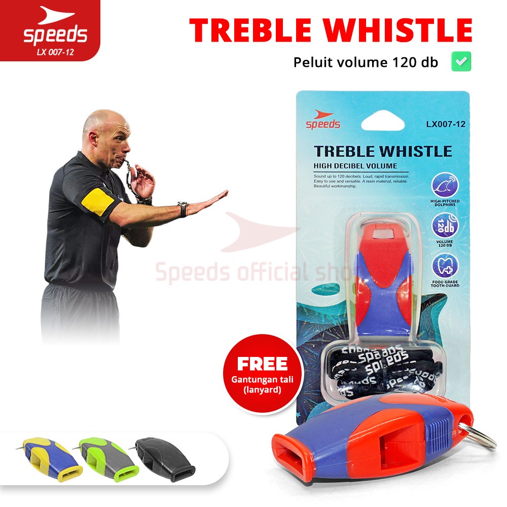 Jual SPEEDS Peluit Wasit Pluit Treble Whistle Olahraga Periwitan Sport ...