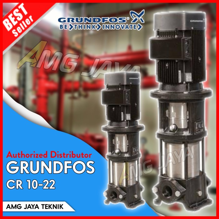 Jual GRUNDFOS CR 10-22 Pompa Booster Vertikal Multistage Transfer Jockey | Shopee Indonesia