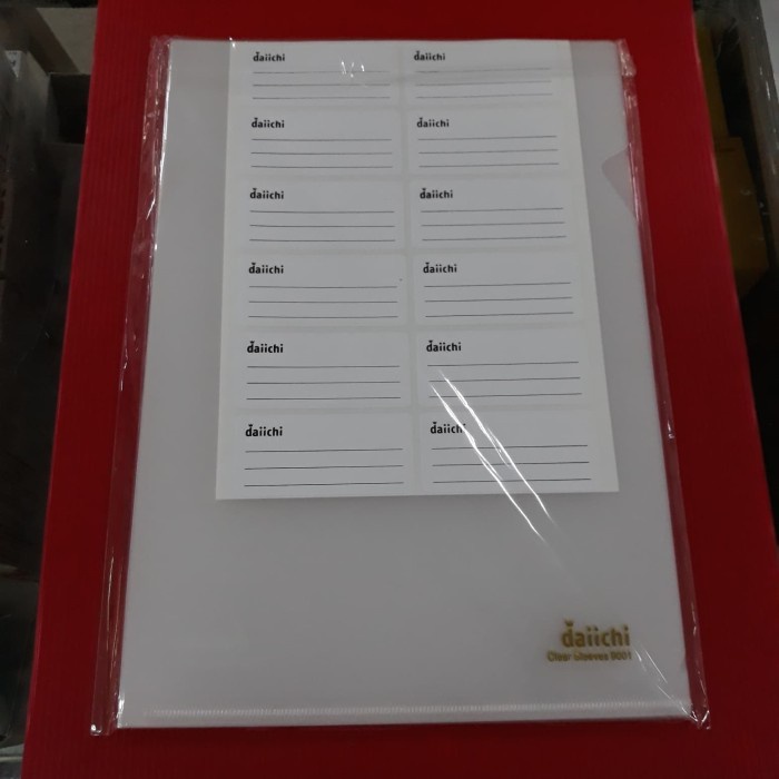 Jual Map L Clear Holder clear sleeves A4 9001 Daiichi | Shopee Indonesia