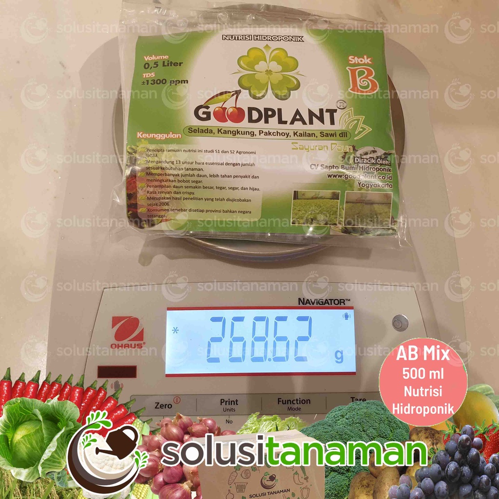 Jual rsb-Pupuk AB Mix Nutrisi Tanaman Hidroponik ABMix Sayur Sayuran ...