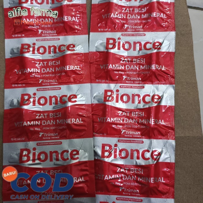 Jual bionce multivitamin penambah darah stripan original | Shopee Indonesia