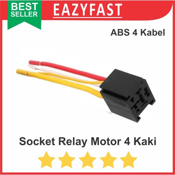 Jual Socket Relay Motor Mobil 4P 5P 4 5 Kaki Pin P Soket Rumah Holder 4 ...