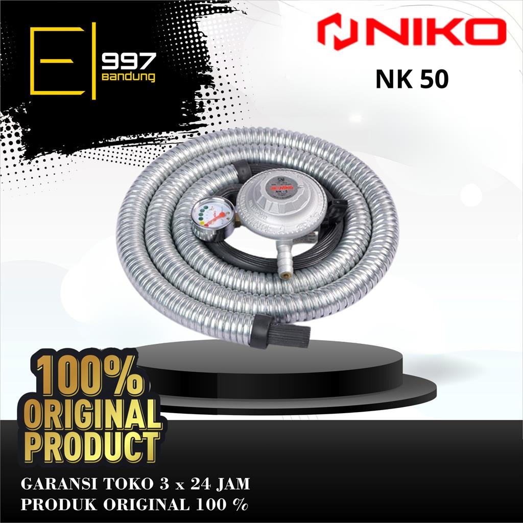 Jual Regulator Selang NIKO NK 50 / NK50 , Panjang 1.8 Meter | Shopee Indonesia