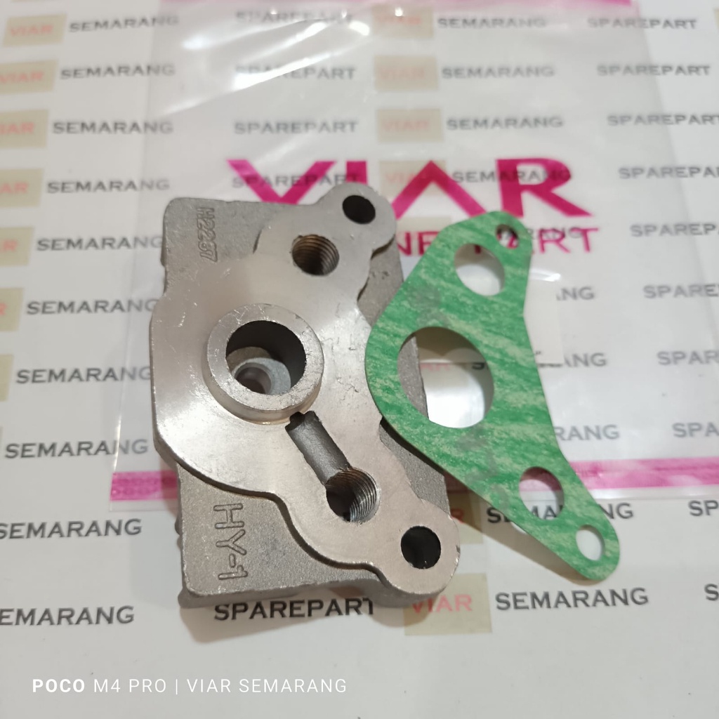 Jual Adaptor oil coller viar cross x 150 sf / cover head motor bebek ...