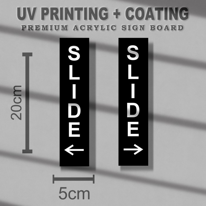 Jual Signboard Acrylic Slide Pintu Kanan Kiri - Akrilik Sign Board ...