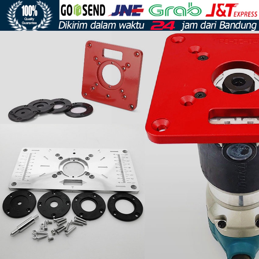 Jual GH34DD Table Router Trimmer Insert Plate Universal Plat Tatakan ...