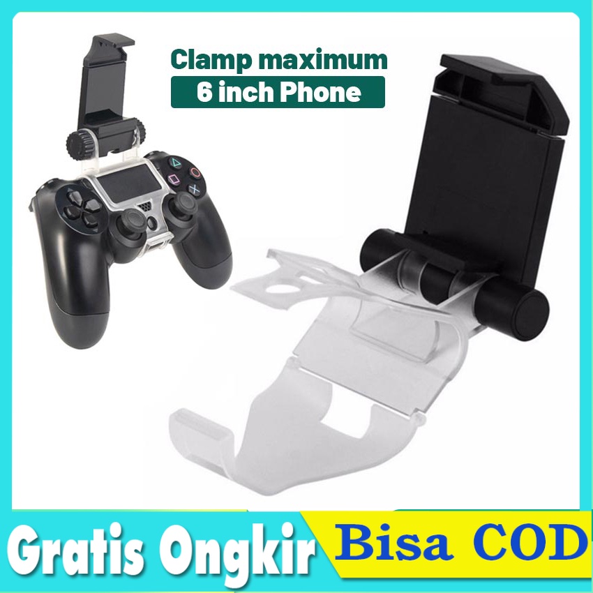 Jual Mobile Phone Clamp Game Klip Holder Stik Stick PS4 DOBE controller ...