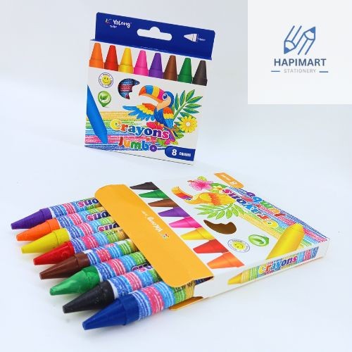 Jual Crayons Jumbo 8 Colors/Crayon Warna Anak/Painting Children's ...